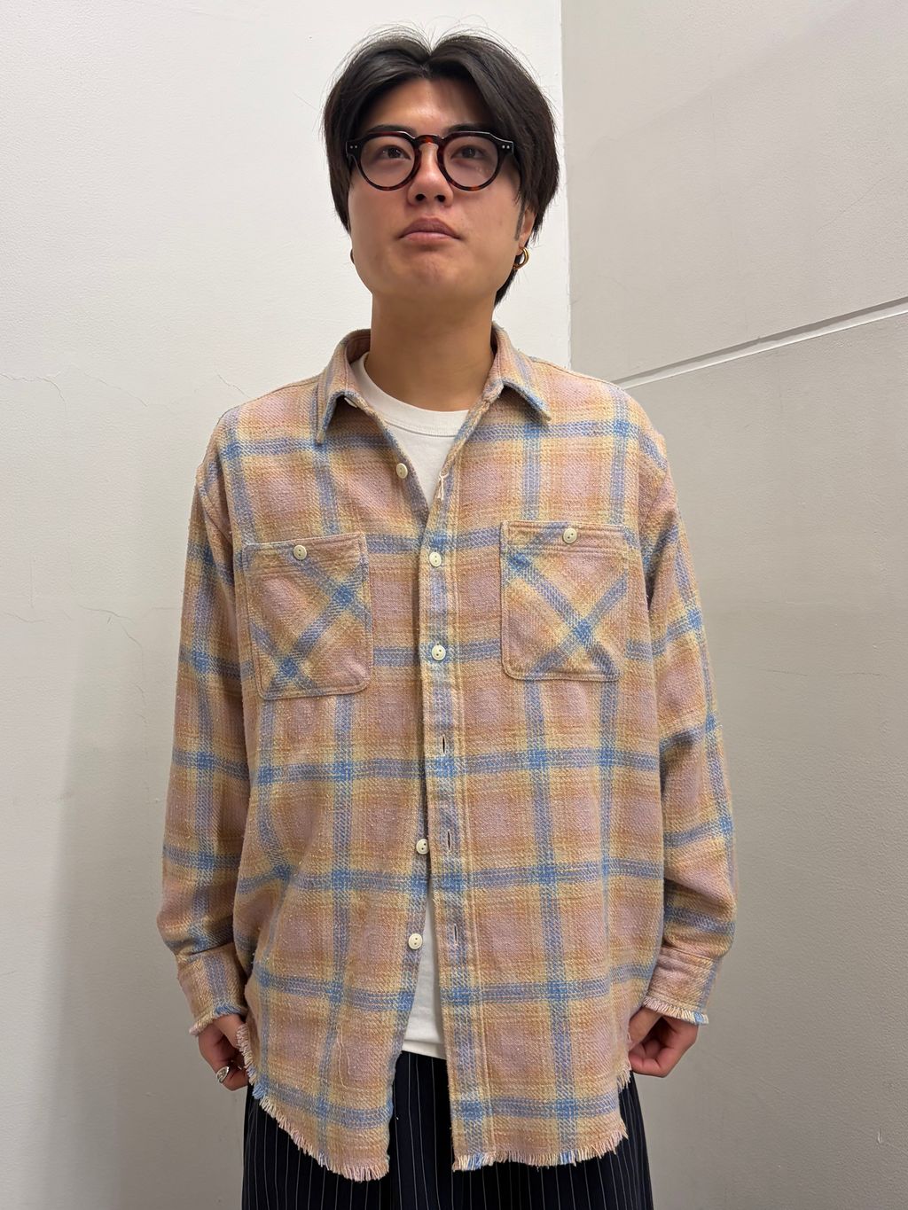 J.S.Homestead / シュレッド ワーク チェック シャツのコーディネート