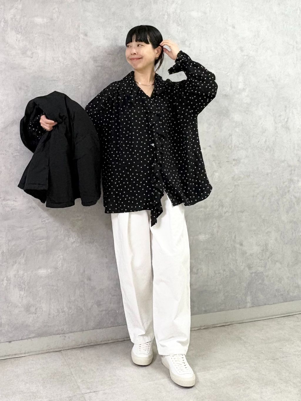 Cu/Rローン フリルパフブラウスのコーディネートスナップ（K.H）｜journal standard luxe（ジャーナルスタンダード ...